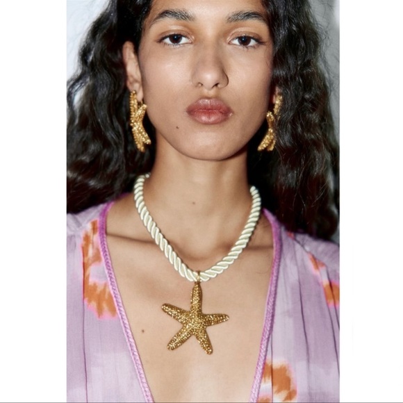Zara | Jewelry | Zara Star Necklace | Poshmark
